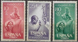 Fernando Poo #B7 – B9 1961 Serie completa Nuevas NH «Pro infancia ...